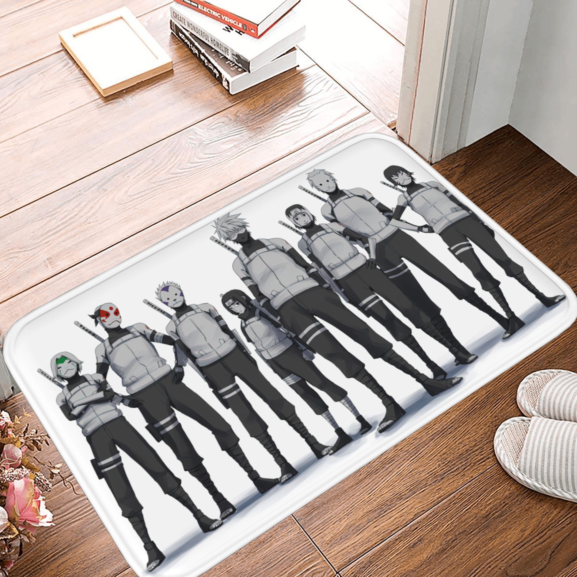 Anime Comic Multi-Size Flannel Non-slip Mat,Naruto Flannel Floor Mat ...