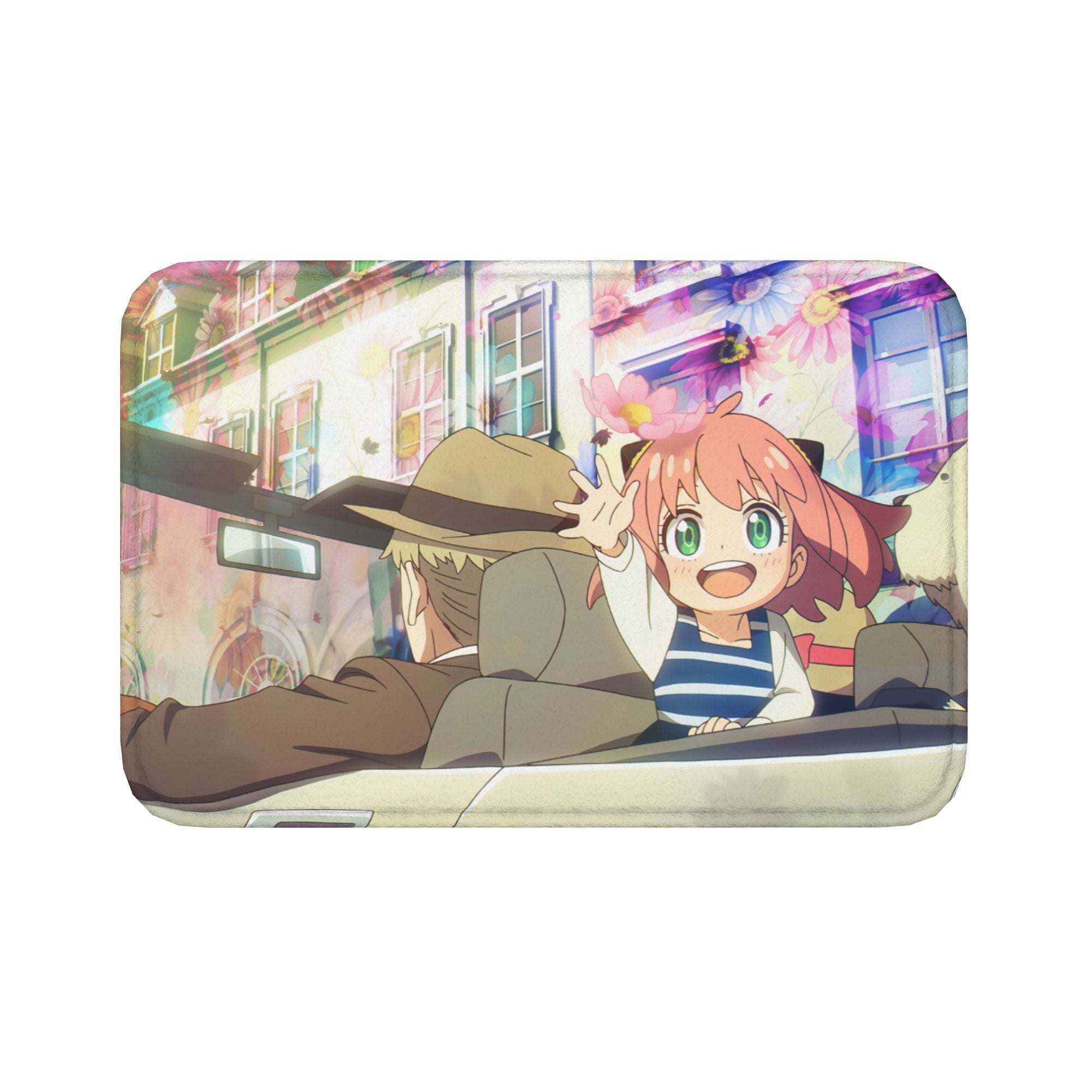 Anime Comic Multi-Size Flannel Non-slip Mat,Spy X Family Flannel Floor ...