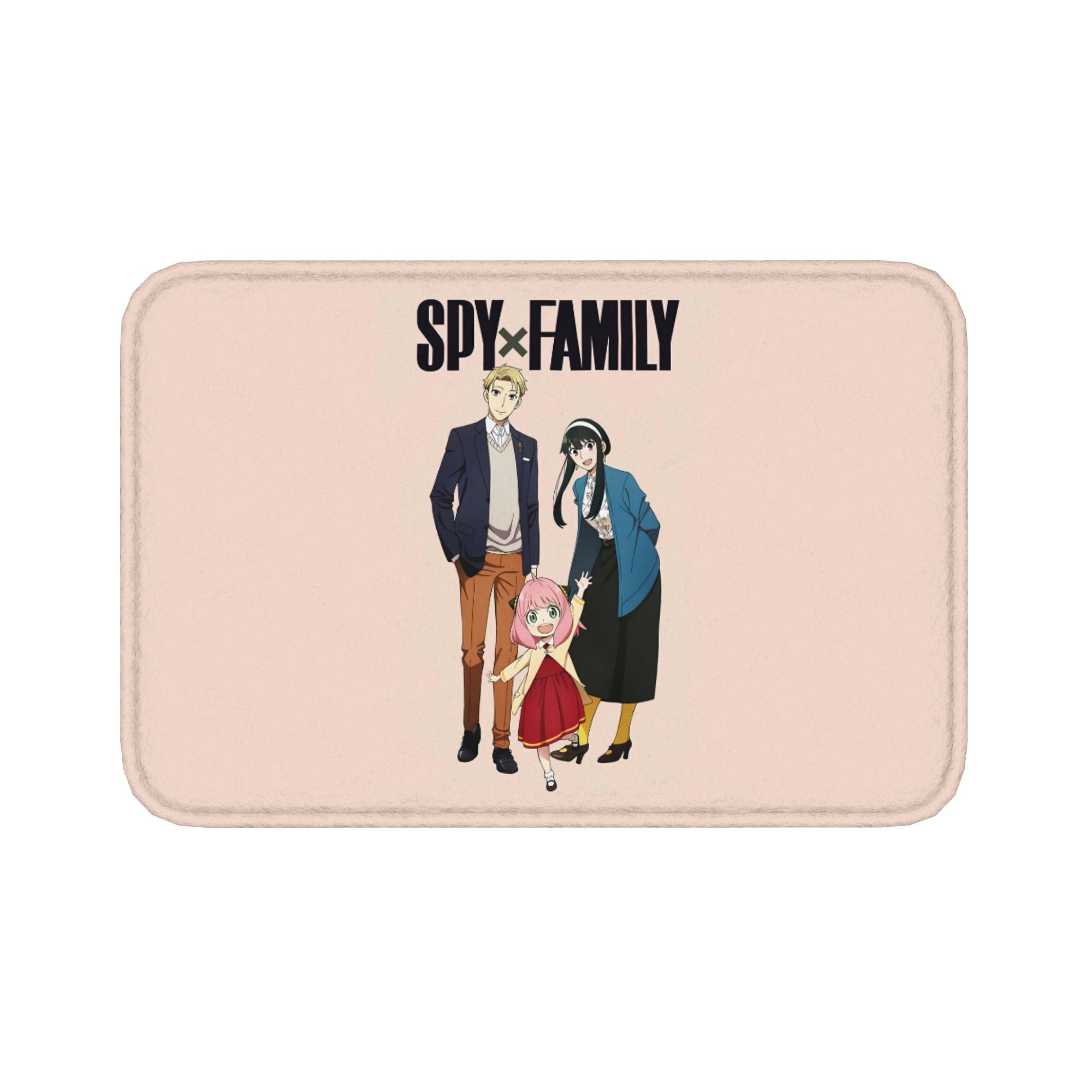 Anime Comic Multi-Size Flannel Non-slip Mat,Spy X Family Flannel Floor ...