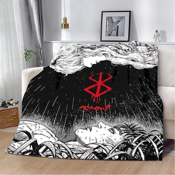 Anime Comics Berserks Printed Blanket Picnic Blankets Warm Blanket Soft ...