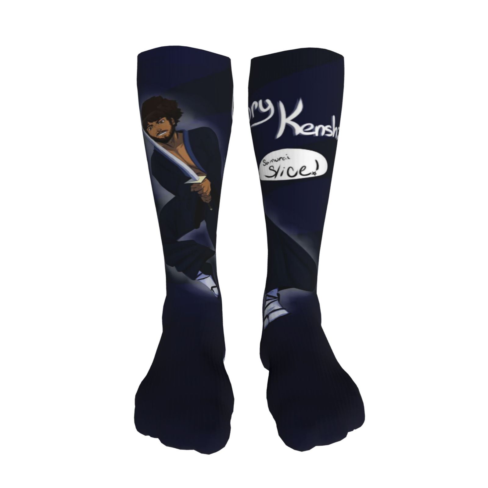 Anime Coryxkenshin Samurai Long Leg Socks Crew Socks Sports Casual ...