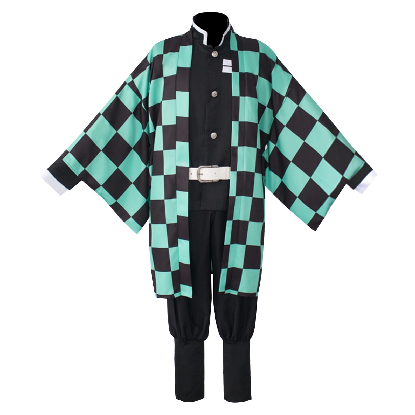 Anime Cosplay Costumes Adult Kimono Set Men's Kamado Tanjiro Costume ...