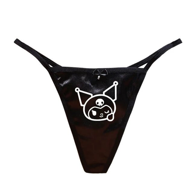 Anime Couple Underwear Hello Kitty Cute Thong Sexy Seamless Pearl Bow Low Waisted Pure Cotton