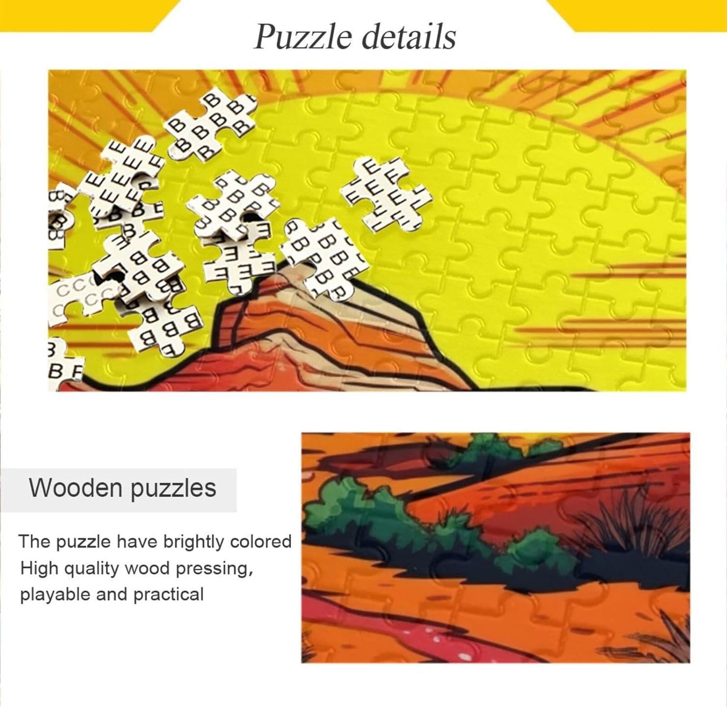 Anime Cowboy Landscape Jigsaw Puzzle 500 Pieces, Zigsaw with Storage ...