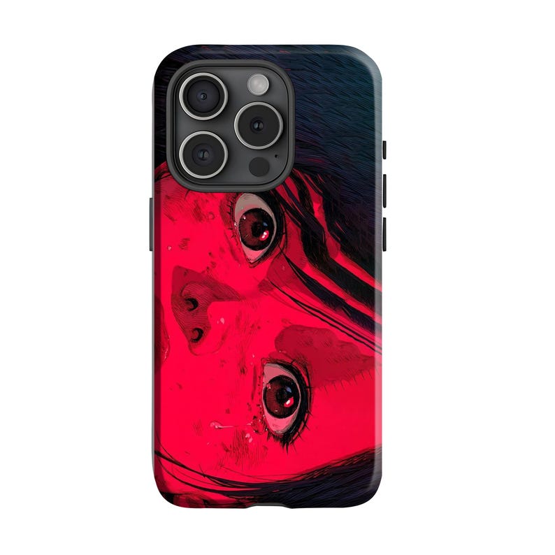 Anime Crying Girl Manga Phone Case Japanese Inspired Graphic Artwork ...
