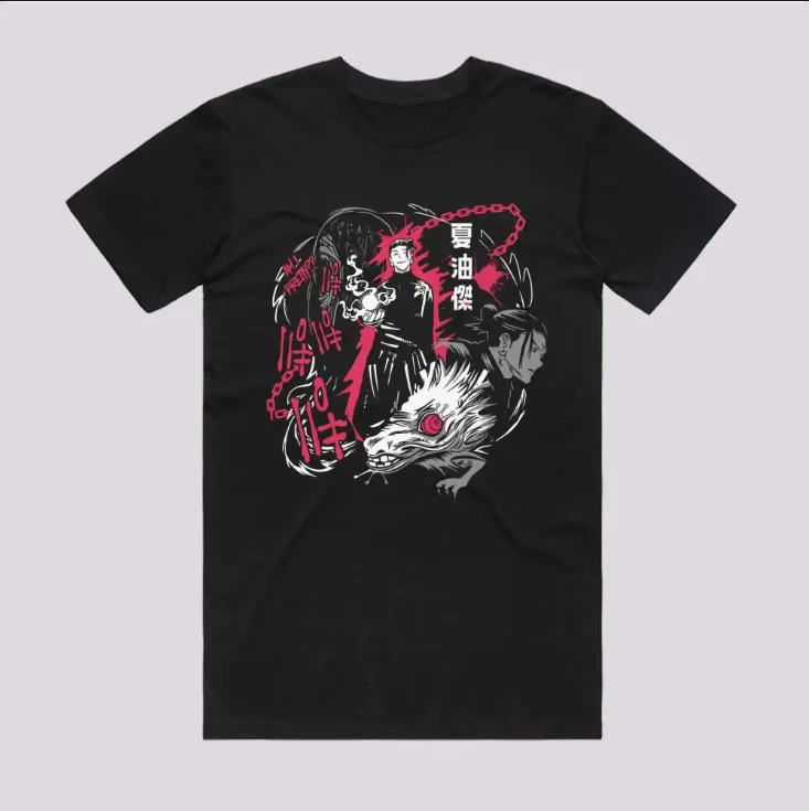 Anime Cursed Spirit Manipulator Japanese Style Black T-Shirt Size S-5XL ...