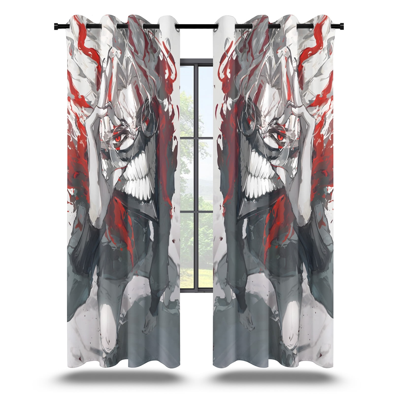 Anime Curtains for Bedroom Drapes DAN DA DAN Takakura Ken Print Design ...