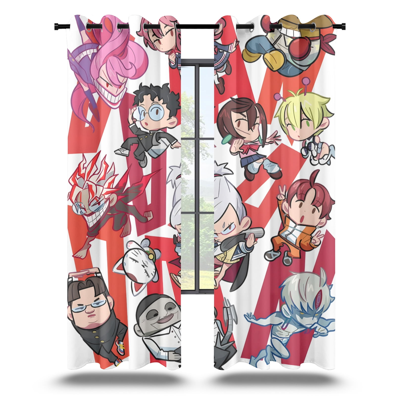Anime Curtains for Bedroom Drapes DAN DA DAN Takakura Ken Print Design ...