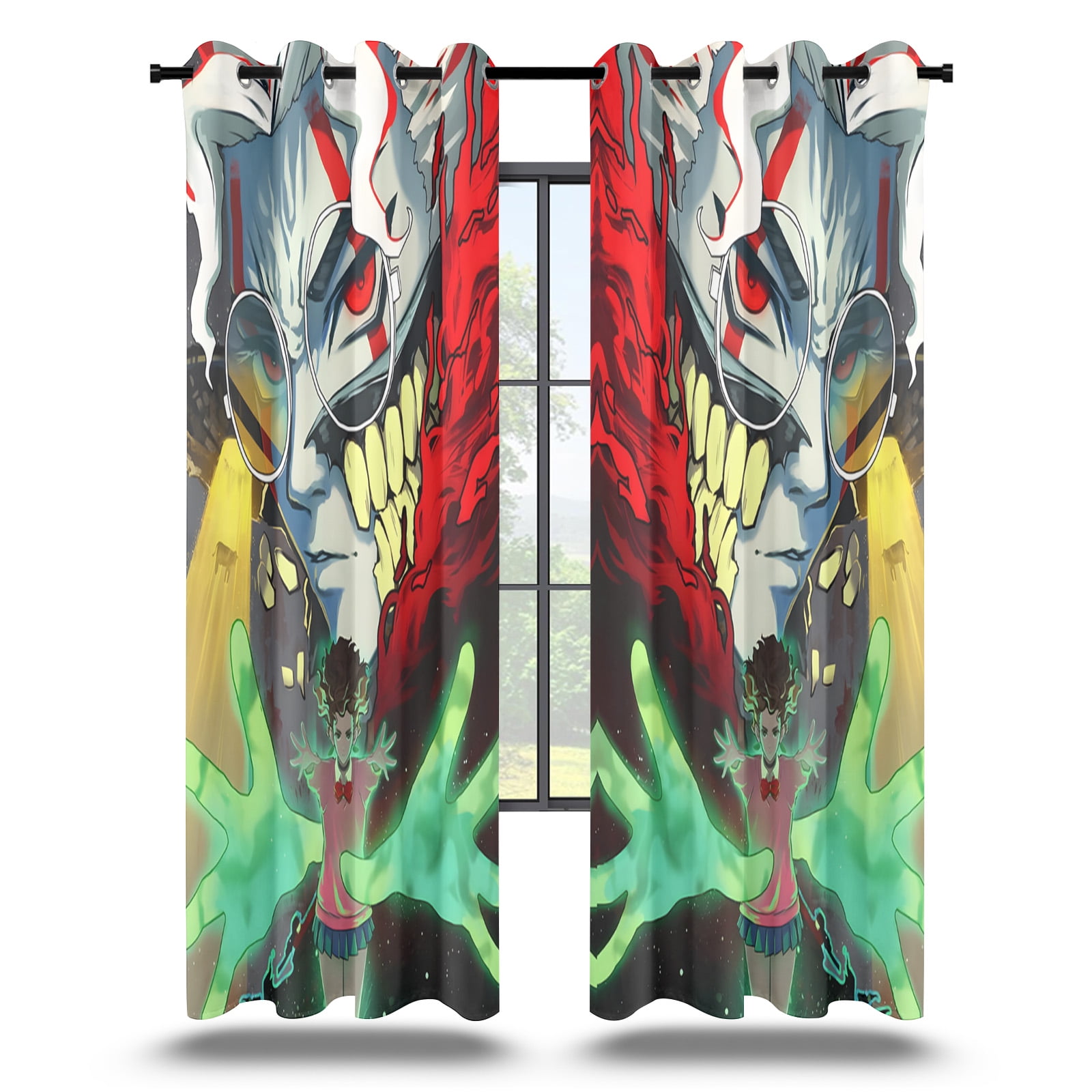 Anime Curtains for Bedroom Drapes DAN DA DAN Takakura Ken Print Design ...
