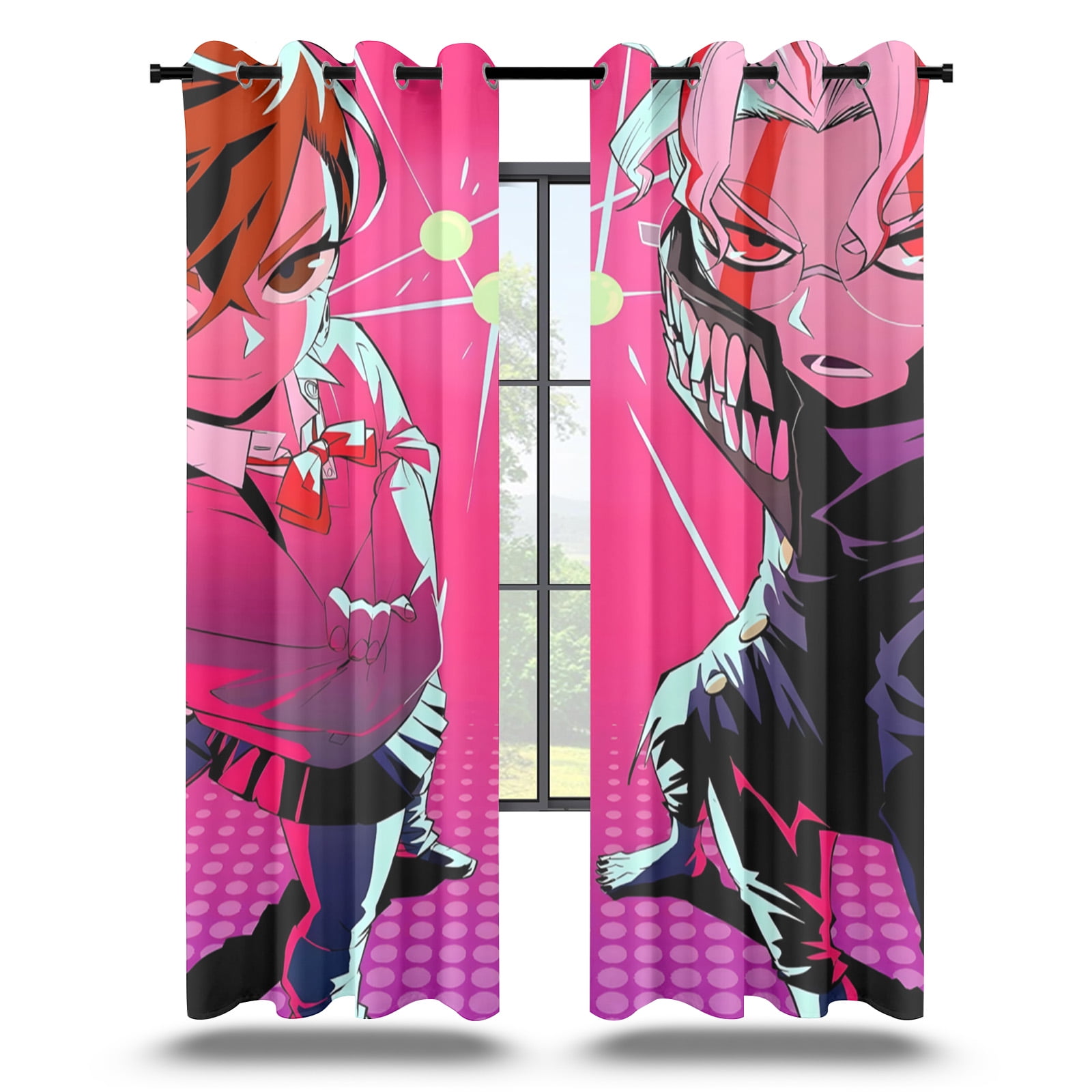 Anime Curtains for Bedroom Drapes DAN DA DAN Takakura Ken Print Design ...