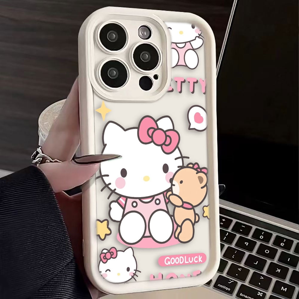 Anime Cute Cat Hello Kitty Case For Samsung Galaxy A73 A71 A55 A54 A53 ...