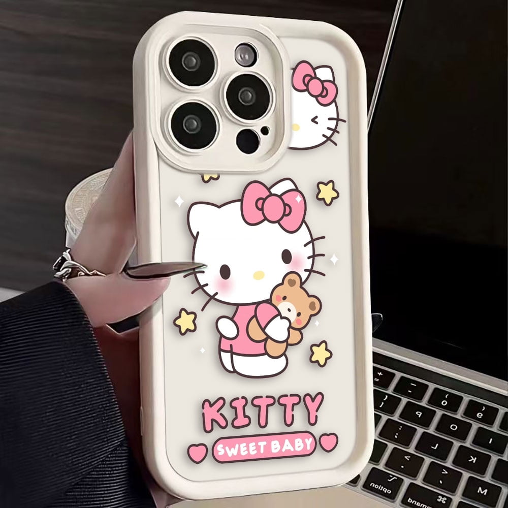 Anime Cute Cat Hello Kitty Case For Samsung Galaxy A73 A71 A55 A54 A53 ...