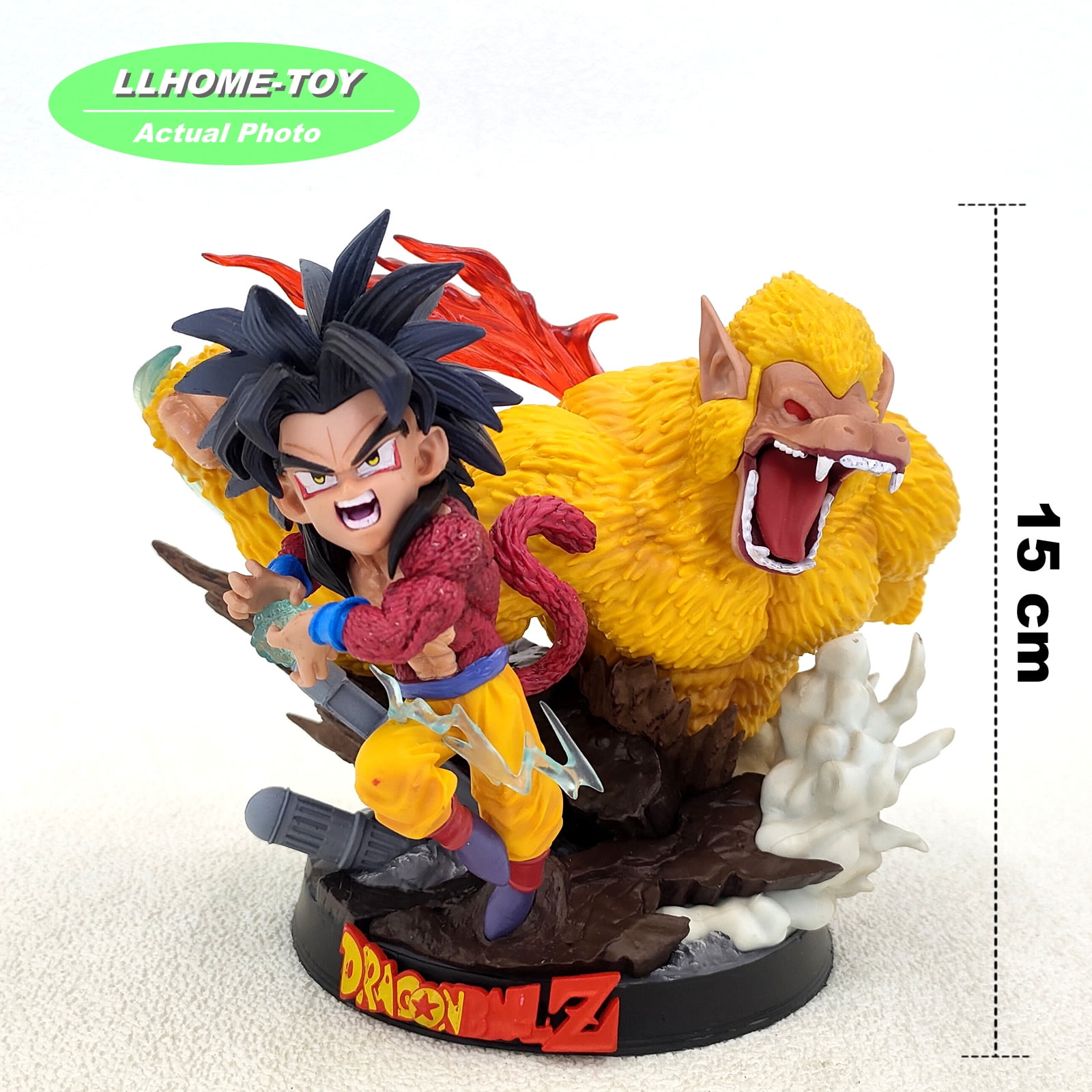 Anime DBZ Son Goku Super Saiyan 4 Great Ape Golden PVC Figure Statue ...