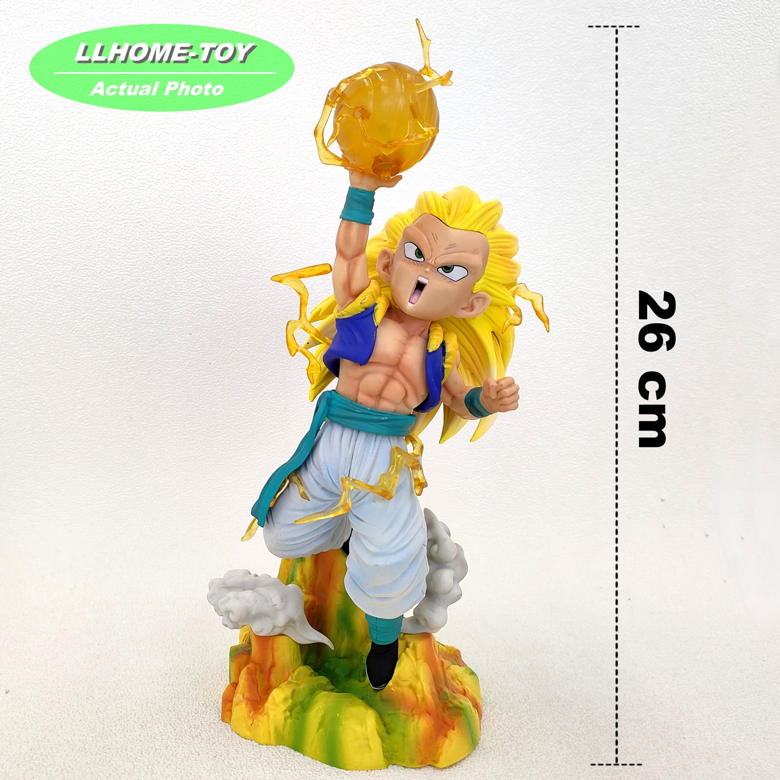 Anime DBZ Son Goten Super Saiyan 3 battle Cool boy PVC Figure Statue ...