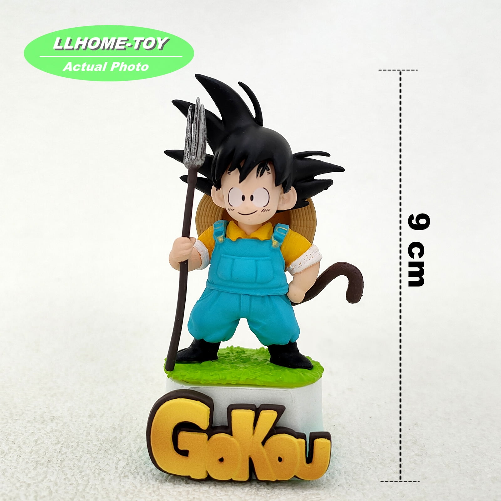 Anime DBZ kid Son Goku farmer rakes farming cute boy action Figure Toy ...