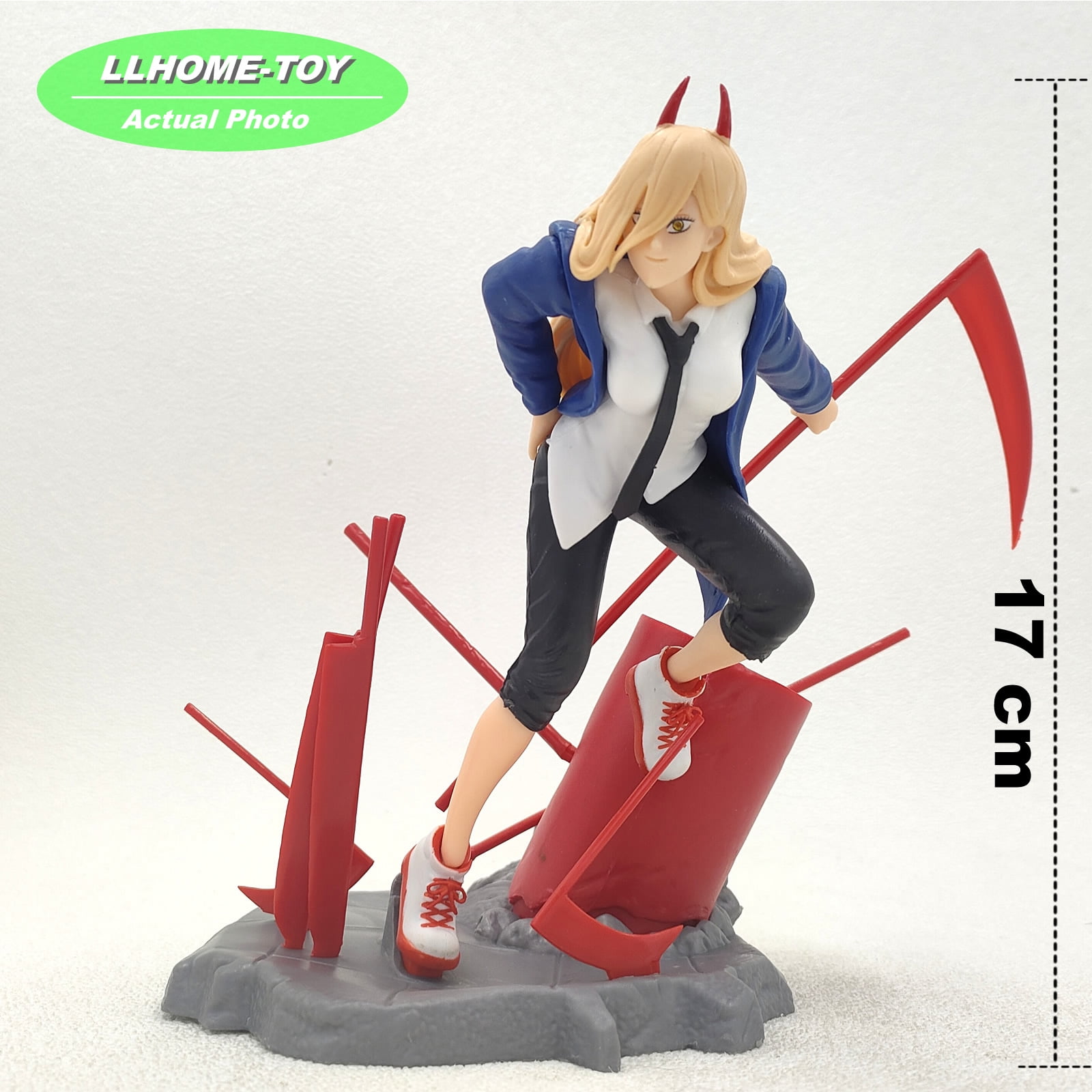 Anime DJ Denji partner Demon Power Battle PVC Action Figure Statue toy ...