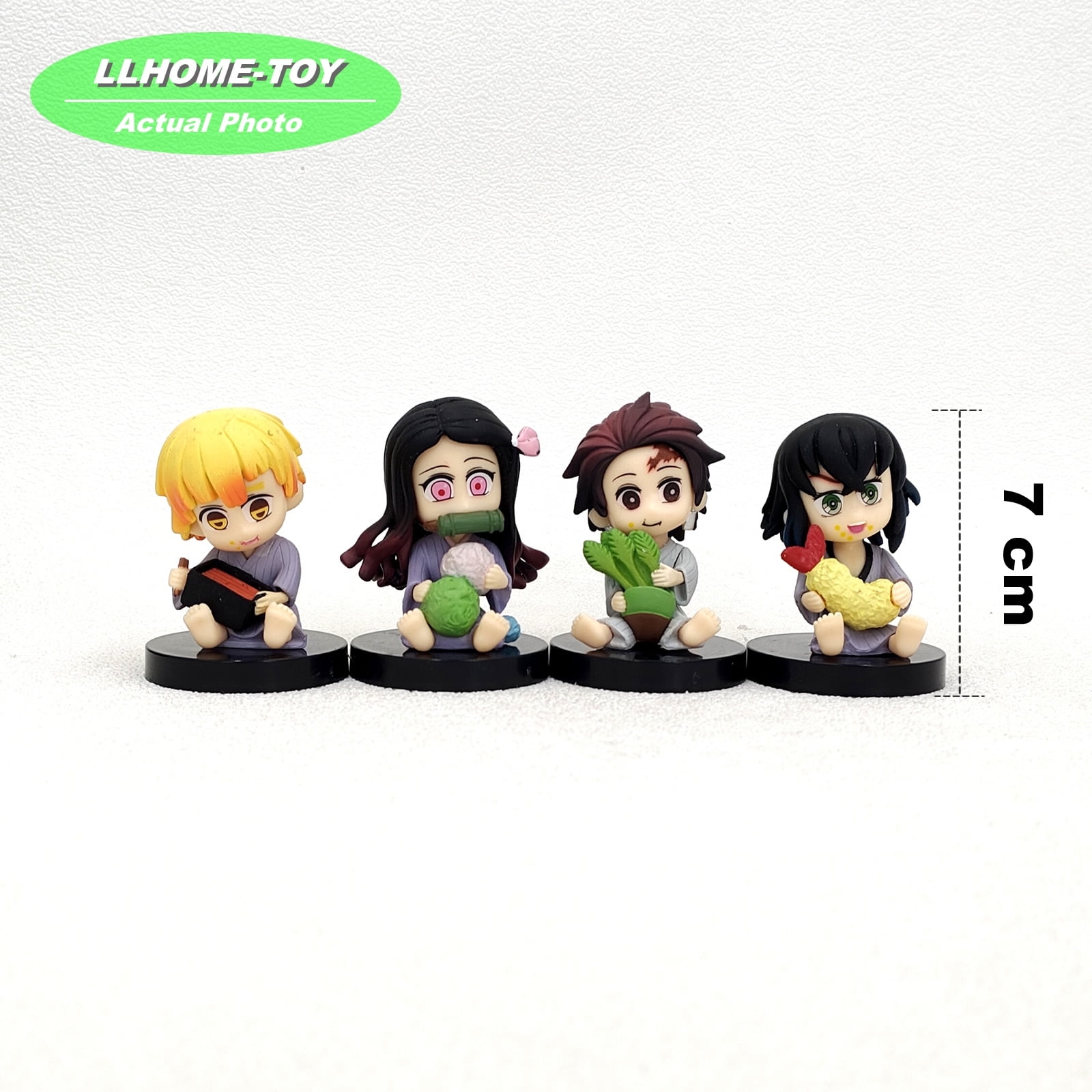 Anime DS Kamado Tanjirou Nezuko Zenitsu Inosuke sit 4pcs Figure Gift ...