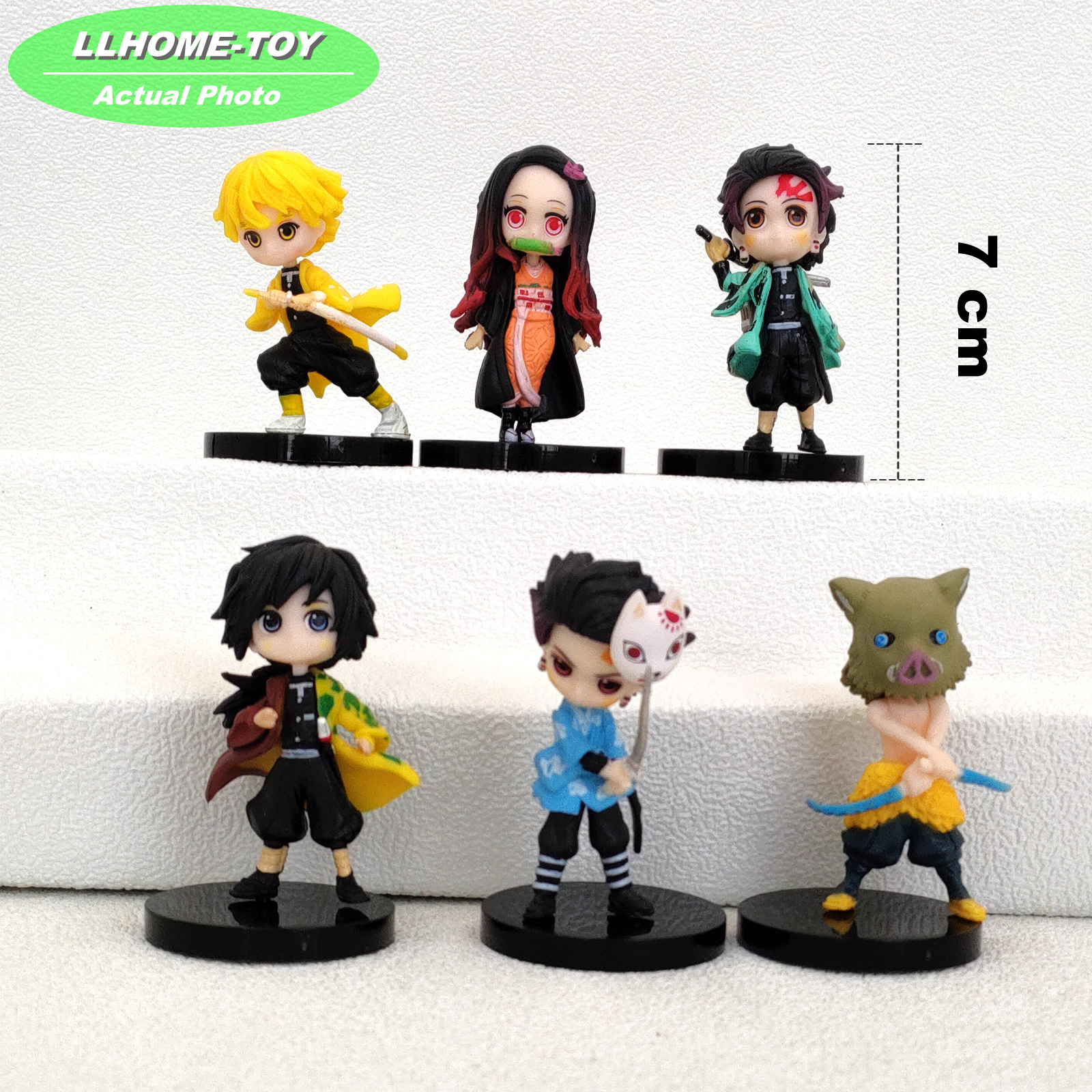 Anime DS Tanjiro Kamado Nezuko 6pcs Cute Action Figure Set Toy Gift ...