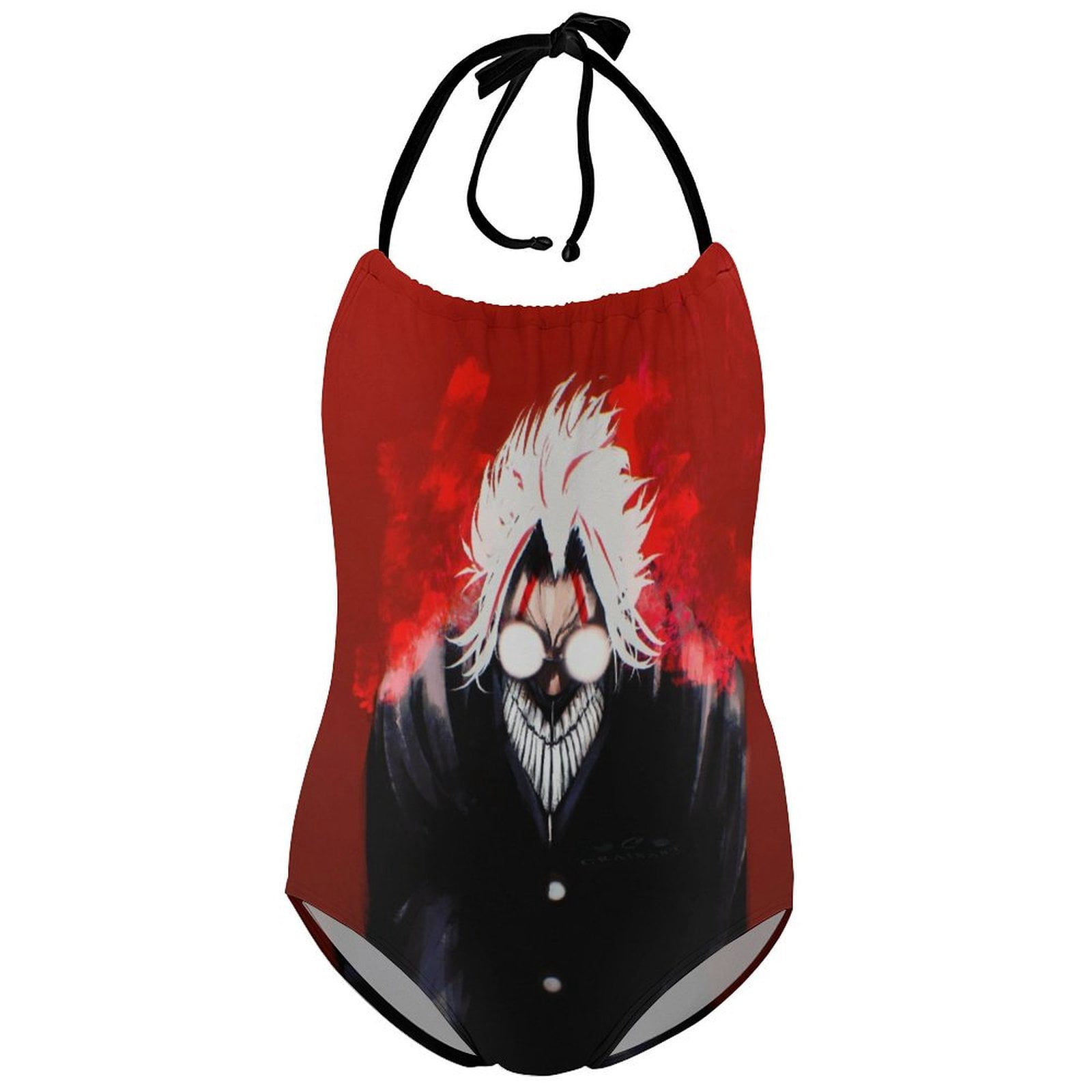 Anime Dandadan Okarun Children's One-piece Swimwear Halterneck Swimsuit ...