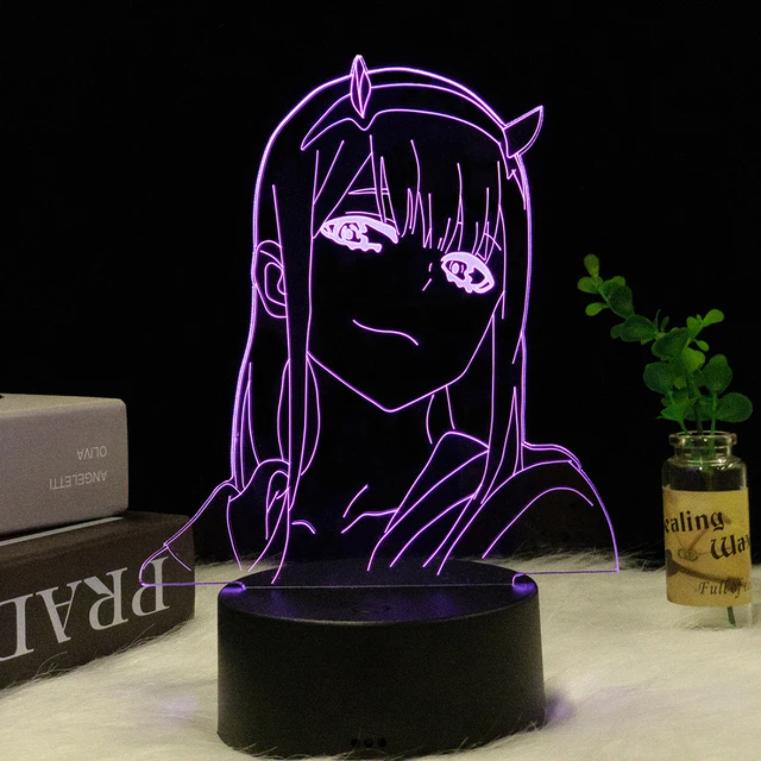 Anime Darling in the Franxx Zero Two LED Night Light Table 3D Lamp Bed ...