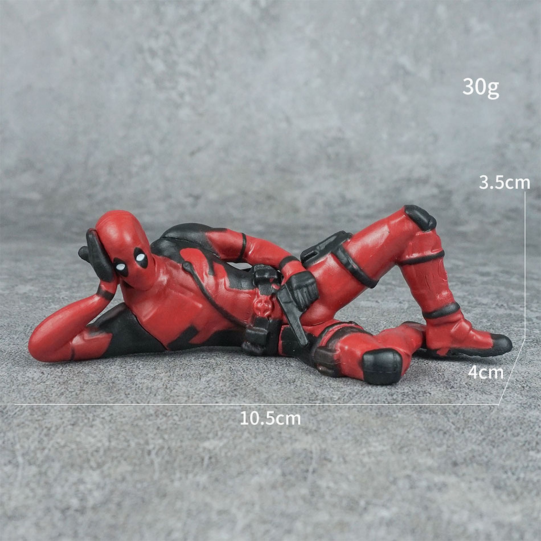 Anime Deadpool 2 Action Figure Sitting lying Posture Model Anime X-Men ...