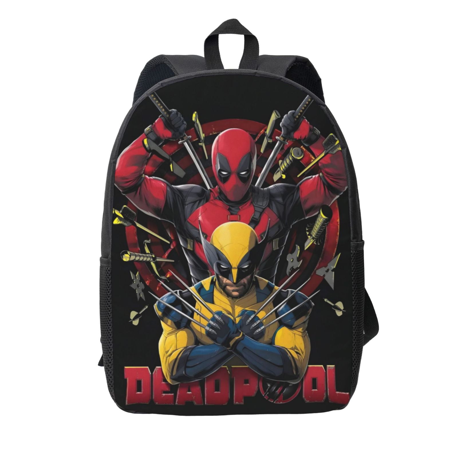 Anime Deadpool_Movie Characters_Wolverine Backpack Unisex Bookbag ...