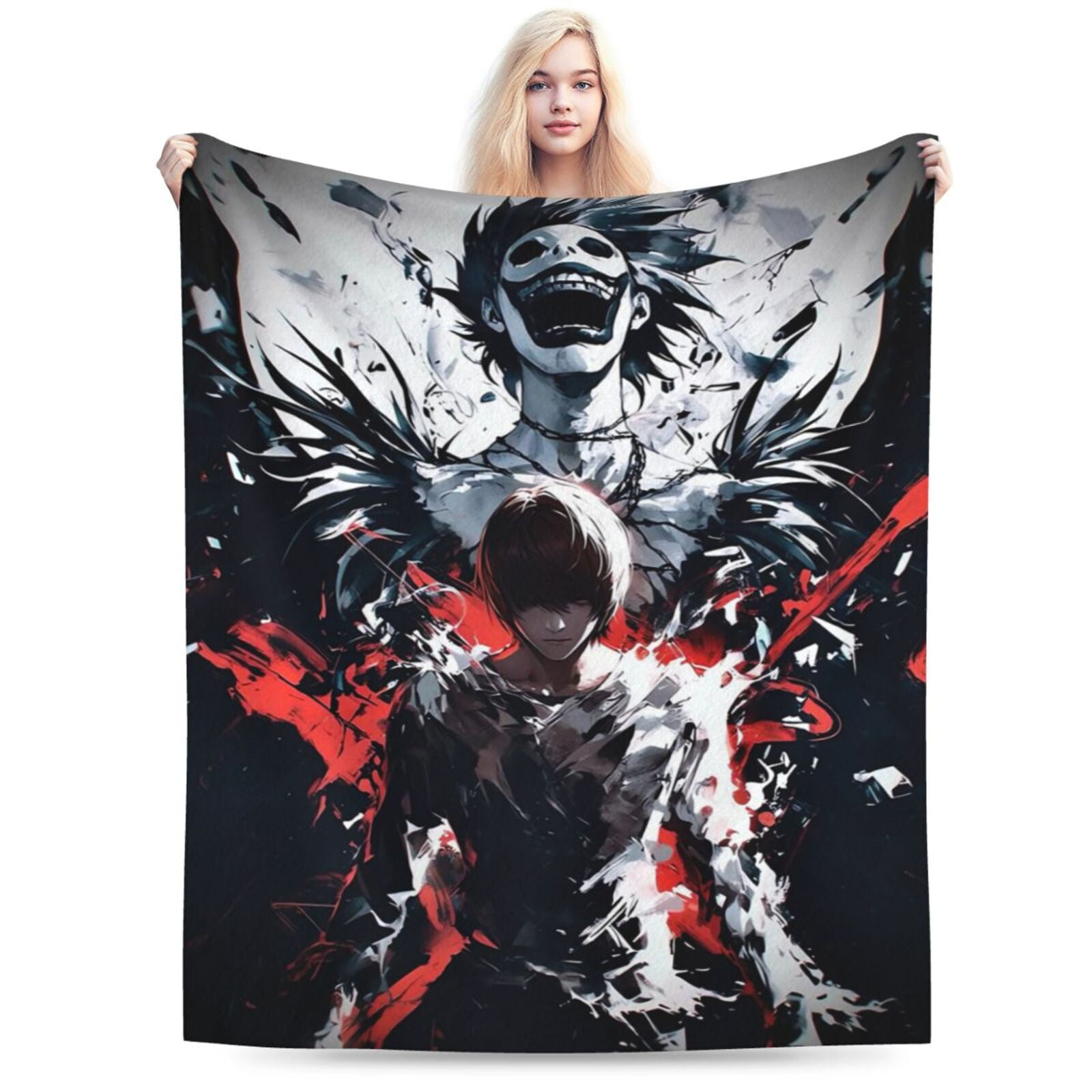 Anime Death Note Blanket Cartoon Decorative Throw Blanket Soft Cozy ...