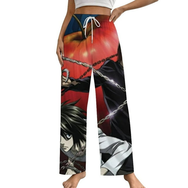Anime Death Note Home Pajama Pants For Womens Comfortable Soft Lounge ...