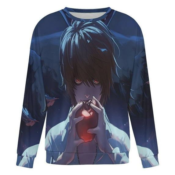 Anime Death Note Unisex Pullover Hoodie Fashion Round Neck Sweatshirts ...