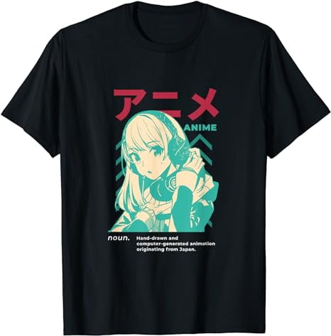 Anime Definition Hand Drawn and Animation T-Shirt - Walmart.com
