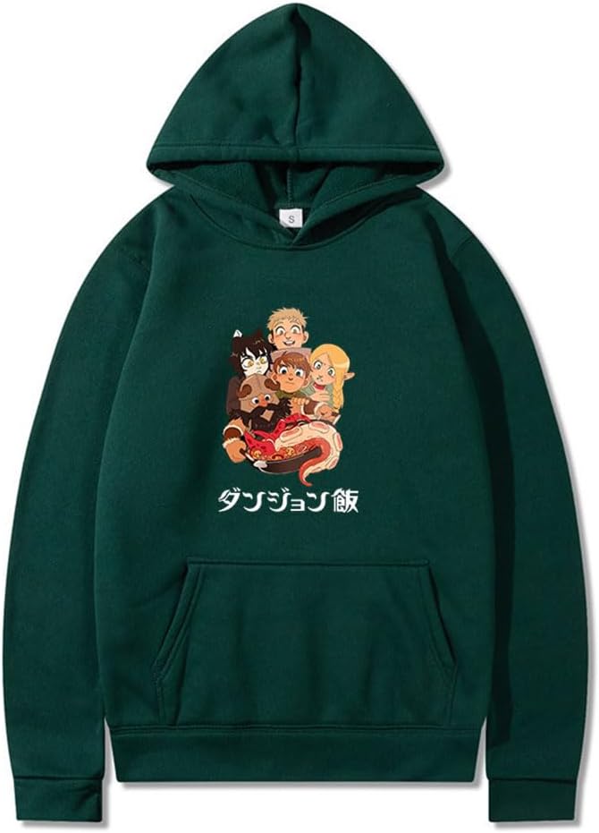 Anime Delicious In Dungeon Merch Pullover Hoodie, Long-Sleeve Hoodies ...