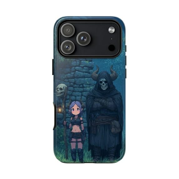 Anime Demon Girl Bone Helm Guardian Dark Myth Phone Case 17 16 15 14 13 ...