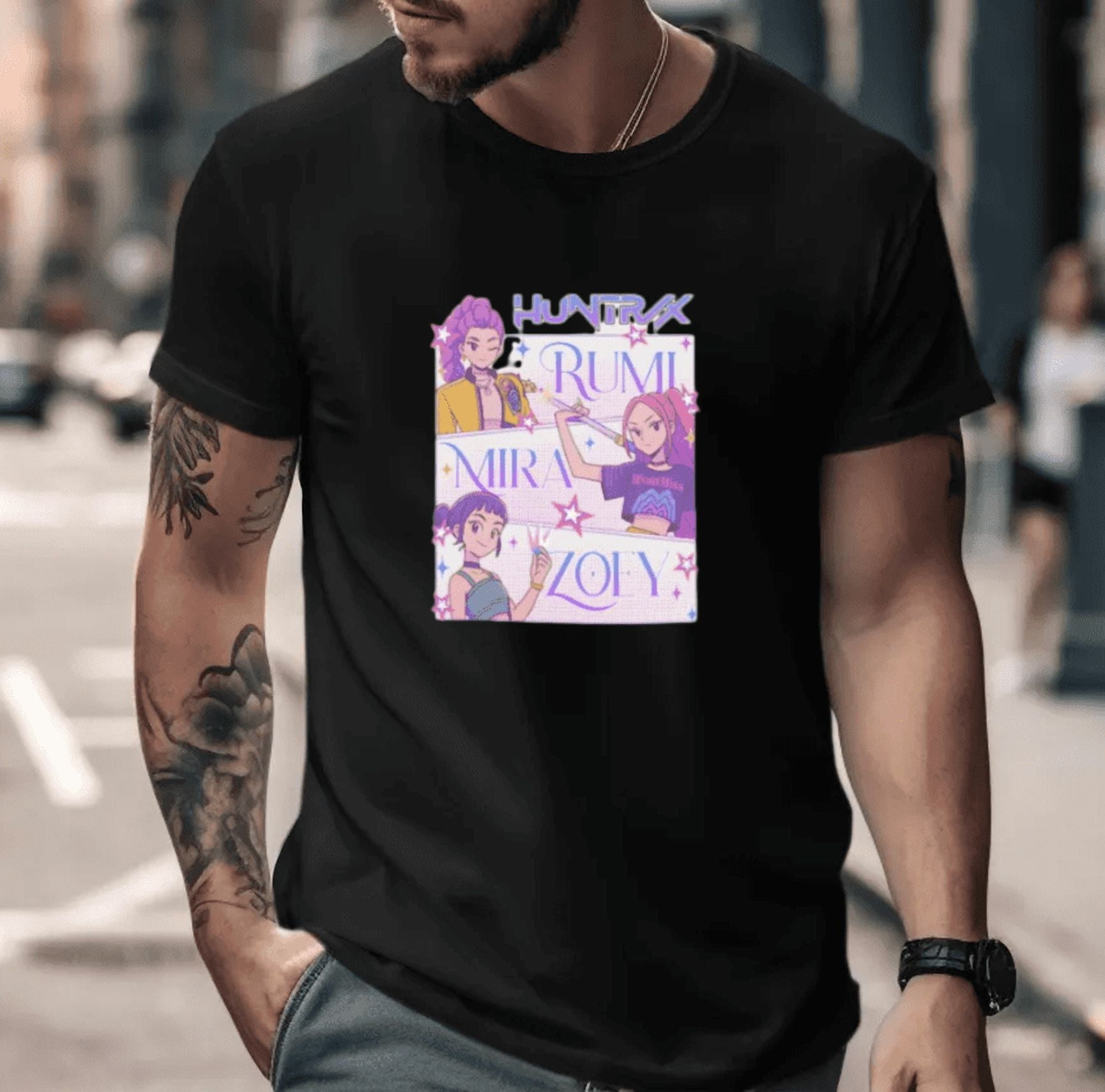 Anime Demon Hunter Gothic Crop Top Cartoon Inspired Graphic Print ...