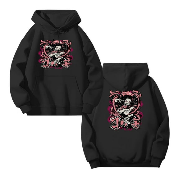 Anime Demon Sl-ayer Hoodie Cartoon Graphic Long Sleeve Streetwear Women ...