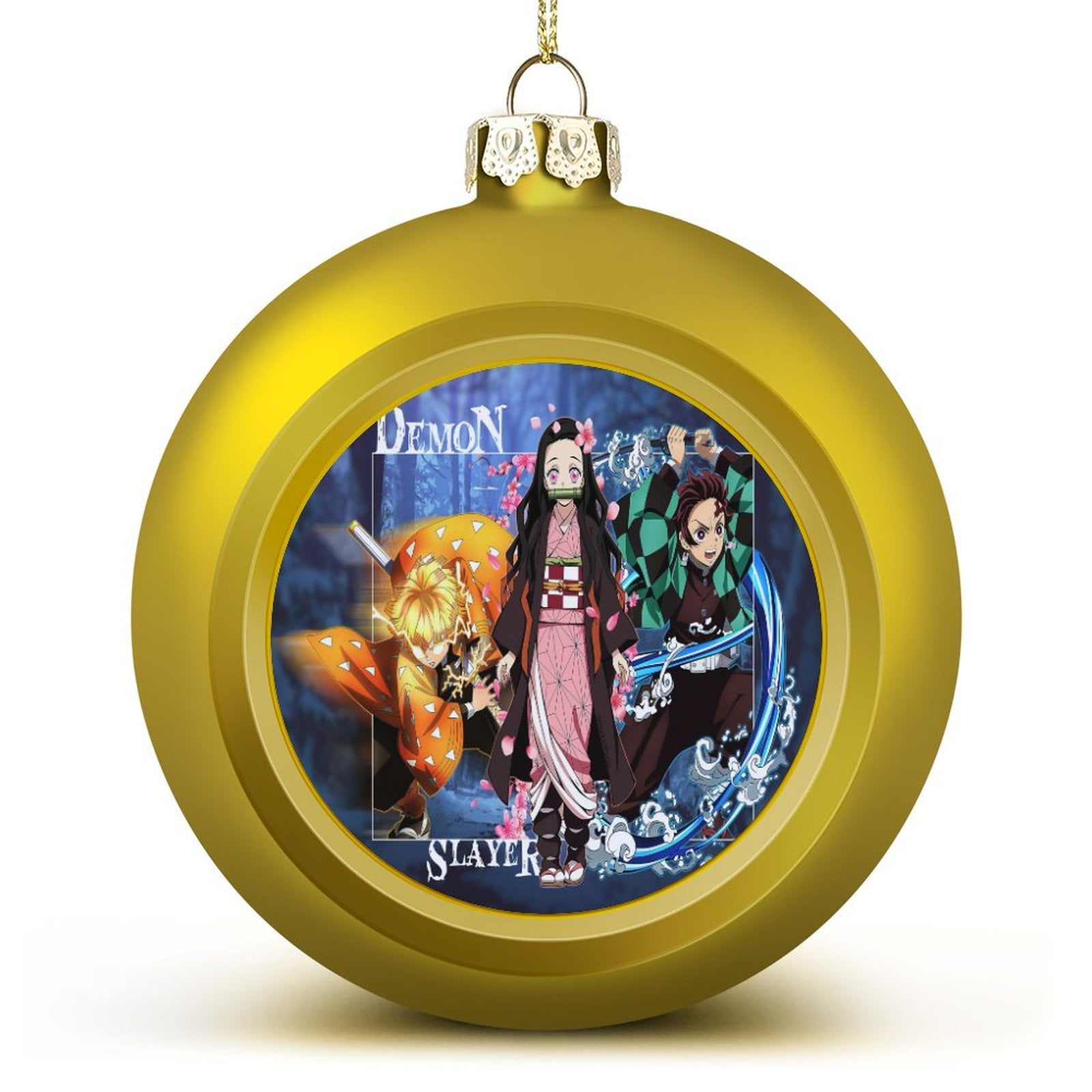 Anime Demon Slayer 2PCS Christmas Balls Hangings Christmas Tree Decor ...