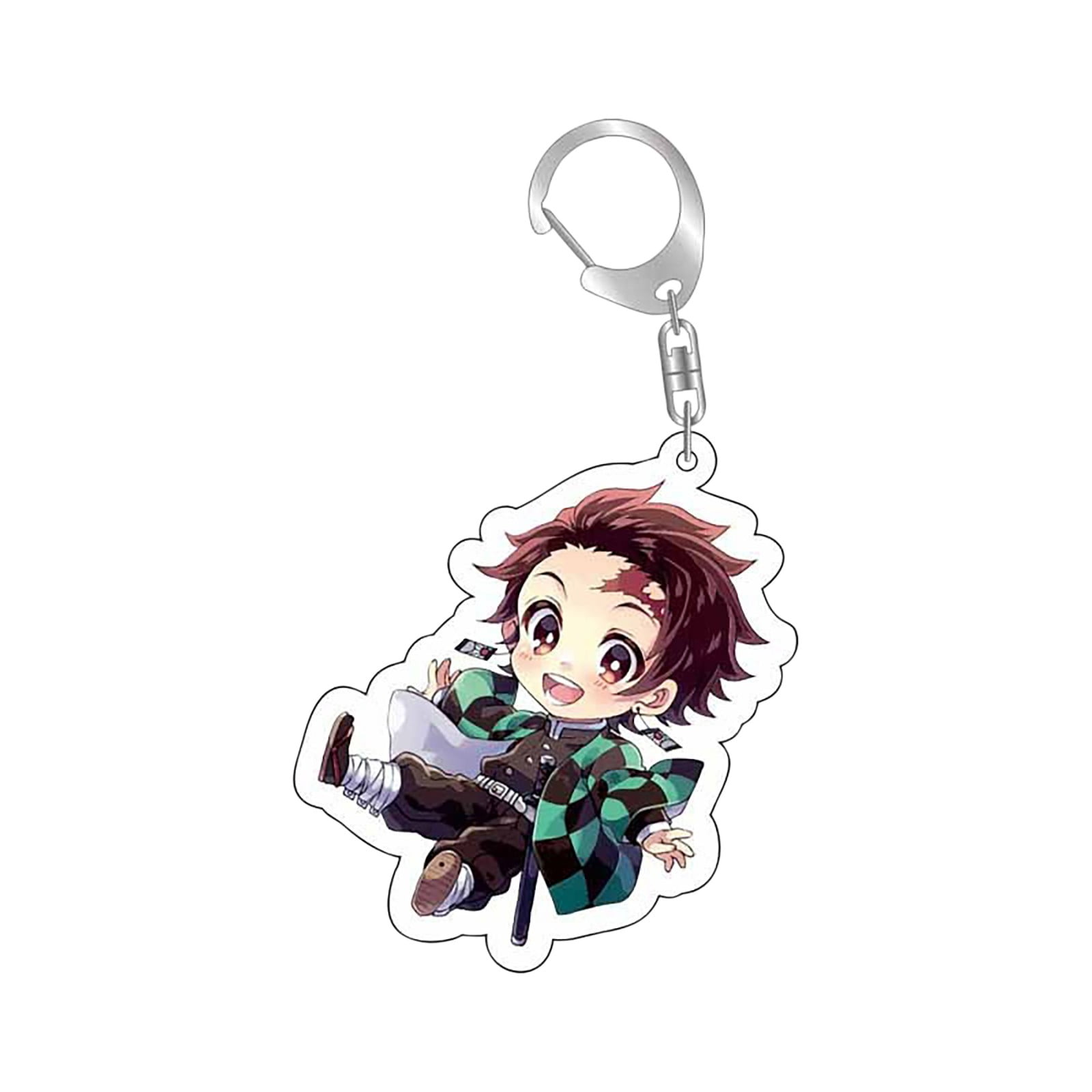 Anime Demon Slayer Acrylic Figure Keychain Set Vision Stand Merch ...