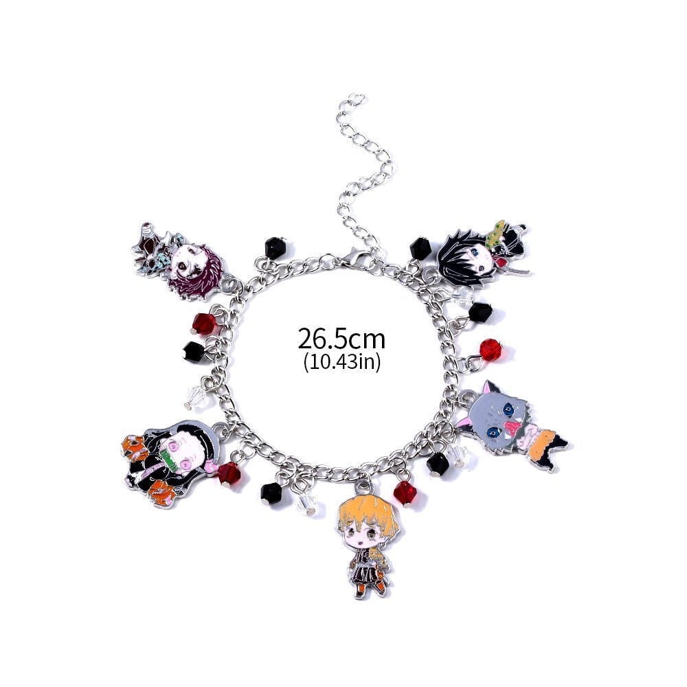 Anime Demon Slayer Bracelet, Chimen Tanjiro You Bean Element Beaded ...
