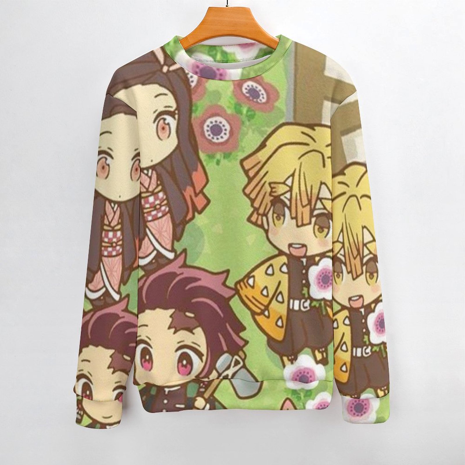 Anime Demon Slayer Characters Round Neck Sweater Pullover Unisex ...