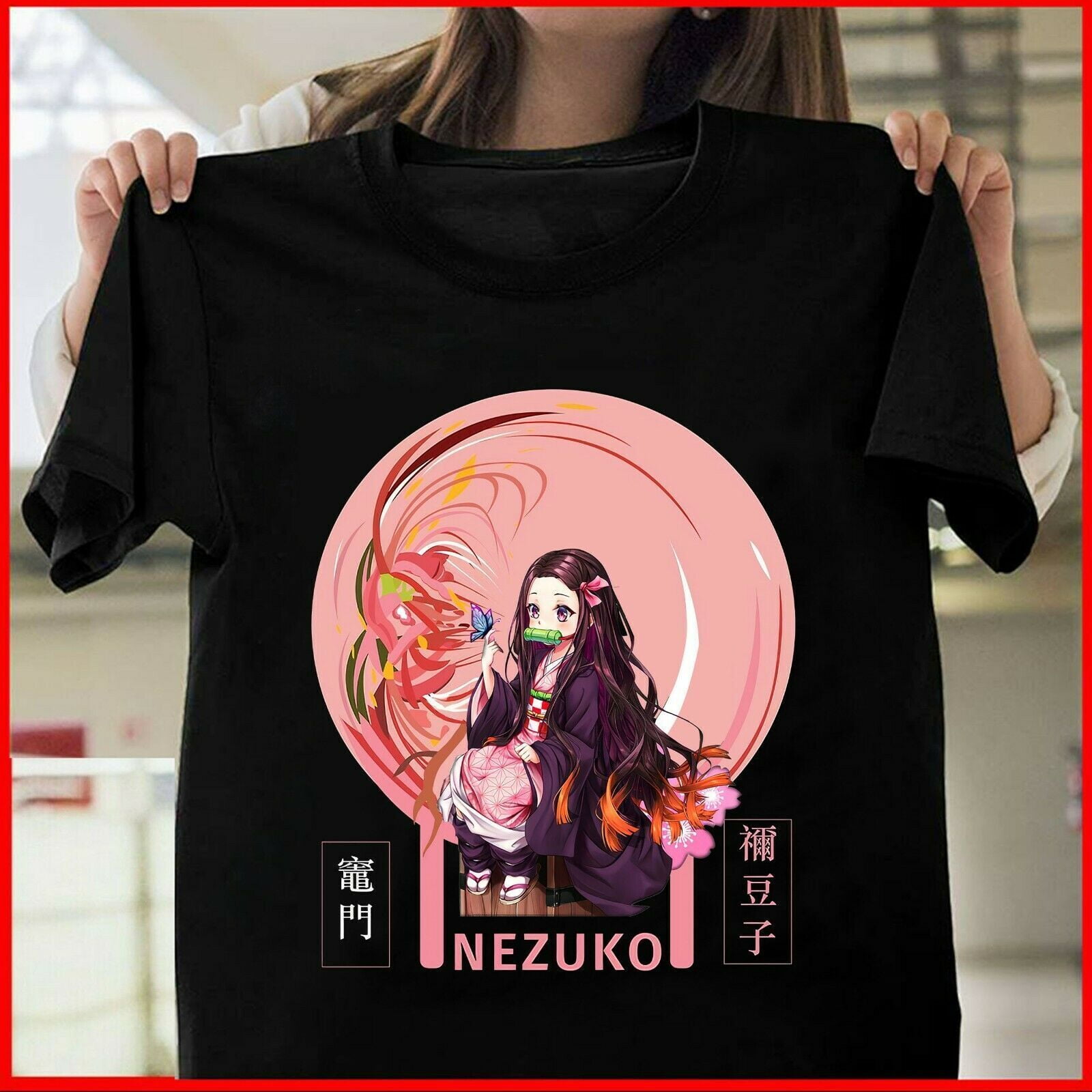 Anime Demon Slayer Cute Nezuko kimetsu No Yaiba Gift TShirt - Walmart.com