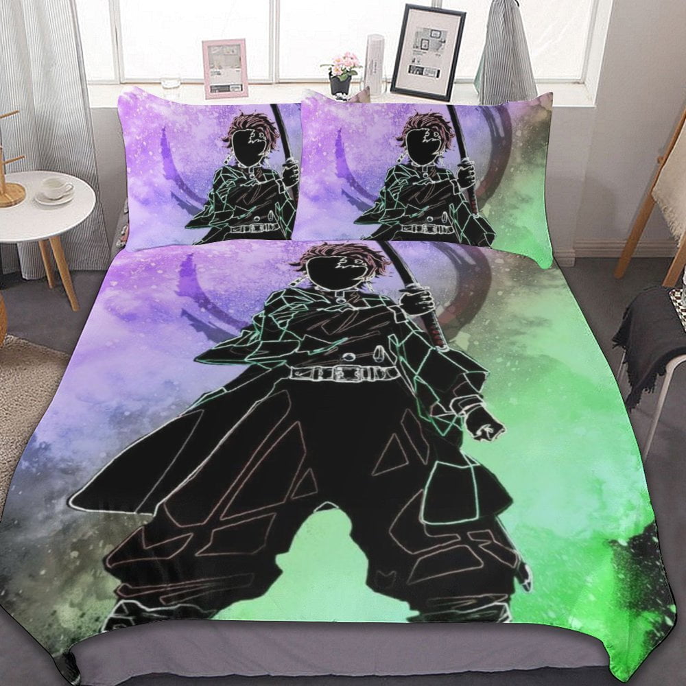 Anime Demon Slayer Duvet Cover Set, 3D Printed Lightweight and ...