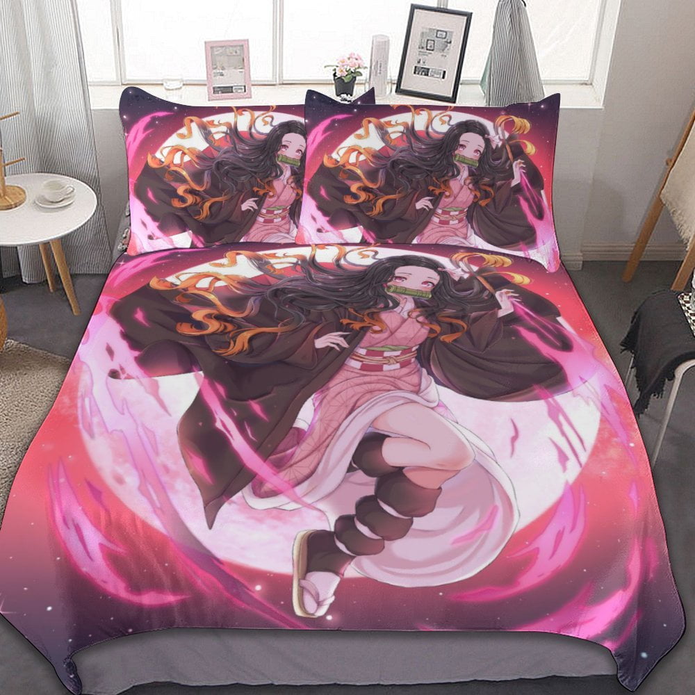Anime Demon Slayer Duvet Cover Set, 3D Printed Lightweight and ...