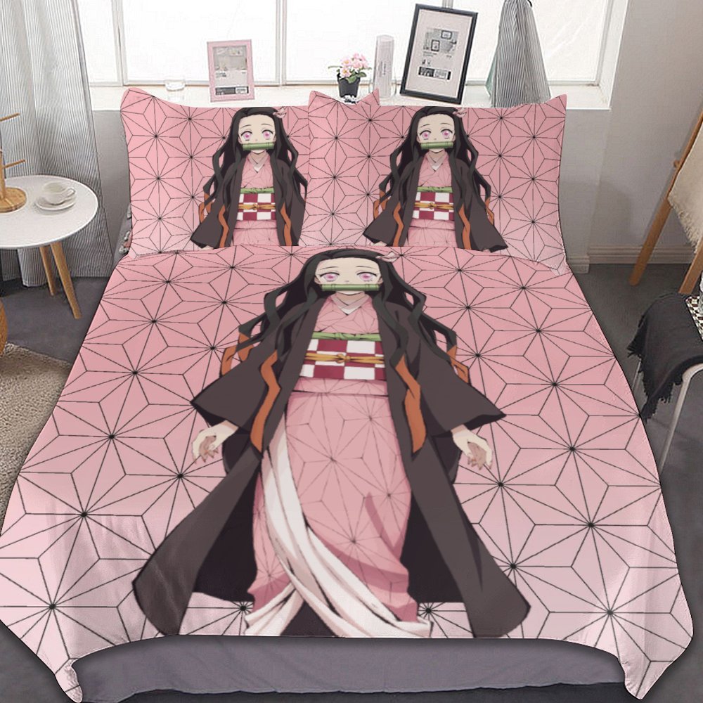 Anime Demon Slayer Duvet Cover Set, 3D Printed Lightweight and ...