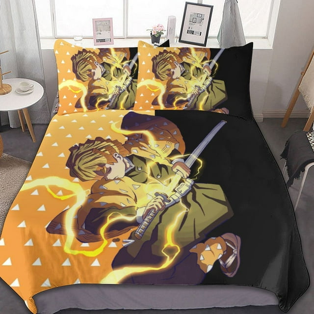 Anime Demon Slayer Duvet Cover Set, 3D Printed Lightweight and ...