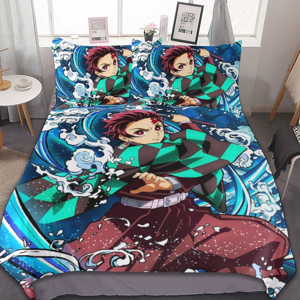 Anime Demon Slayer Duvet Cover Set, 3D Printed Lightweight and ...