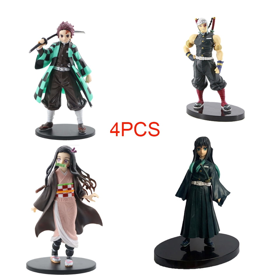 Anime Demon Slayer Figure Kamado Tanjirou Nezuko Action Figures PVC ...