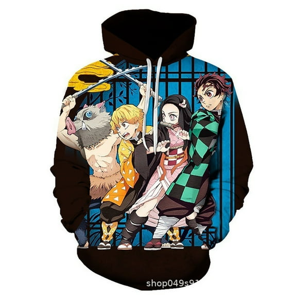 Anime Demon Slayer Hoodie, Unisex 3D Demon Slayer Christmas Gift, Cute ...