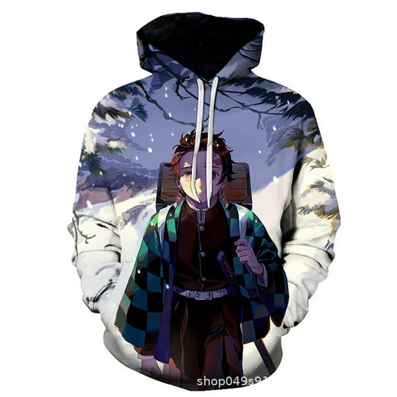 Anime Demon Slayer Hoodie, Unisex 3D Demon Slayer Christmas Gift, Cute ...