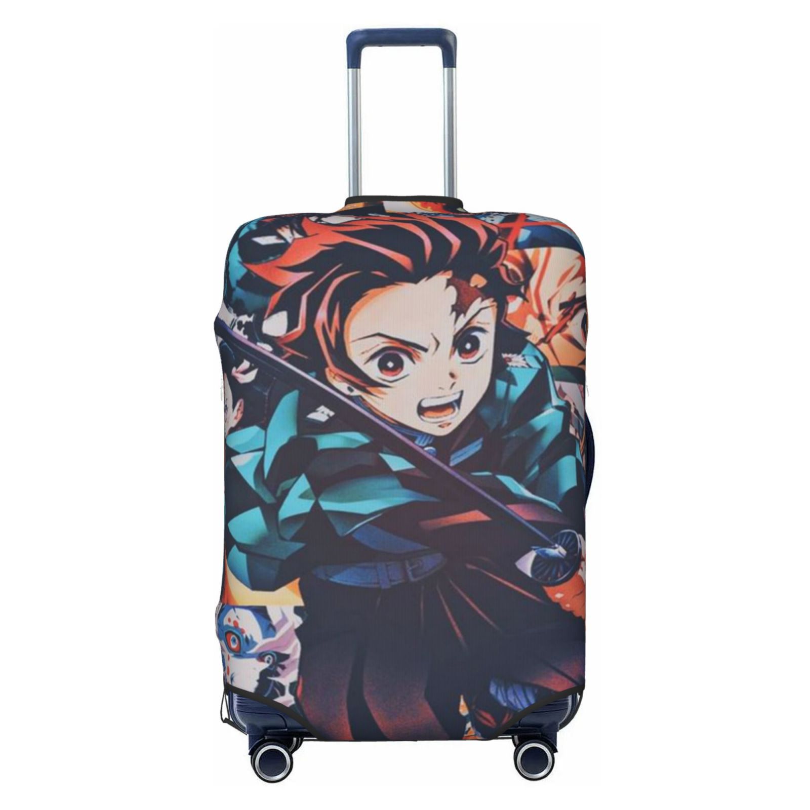 Anime Demon Slayer Kamado Tanjiro Protective Suitcase Cover Elastic ...