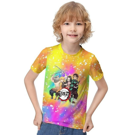 Anime Demon Slayer Kids T-shirt, Cool Novelty Unisex Top Children's ...