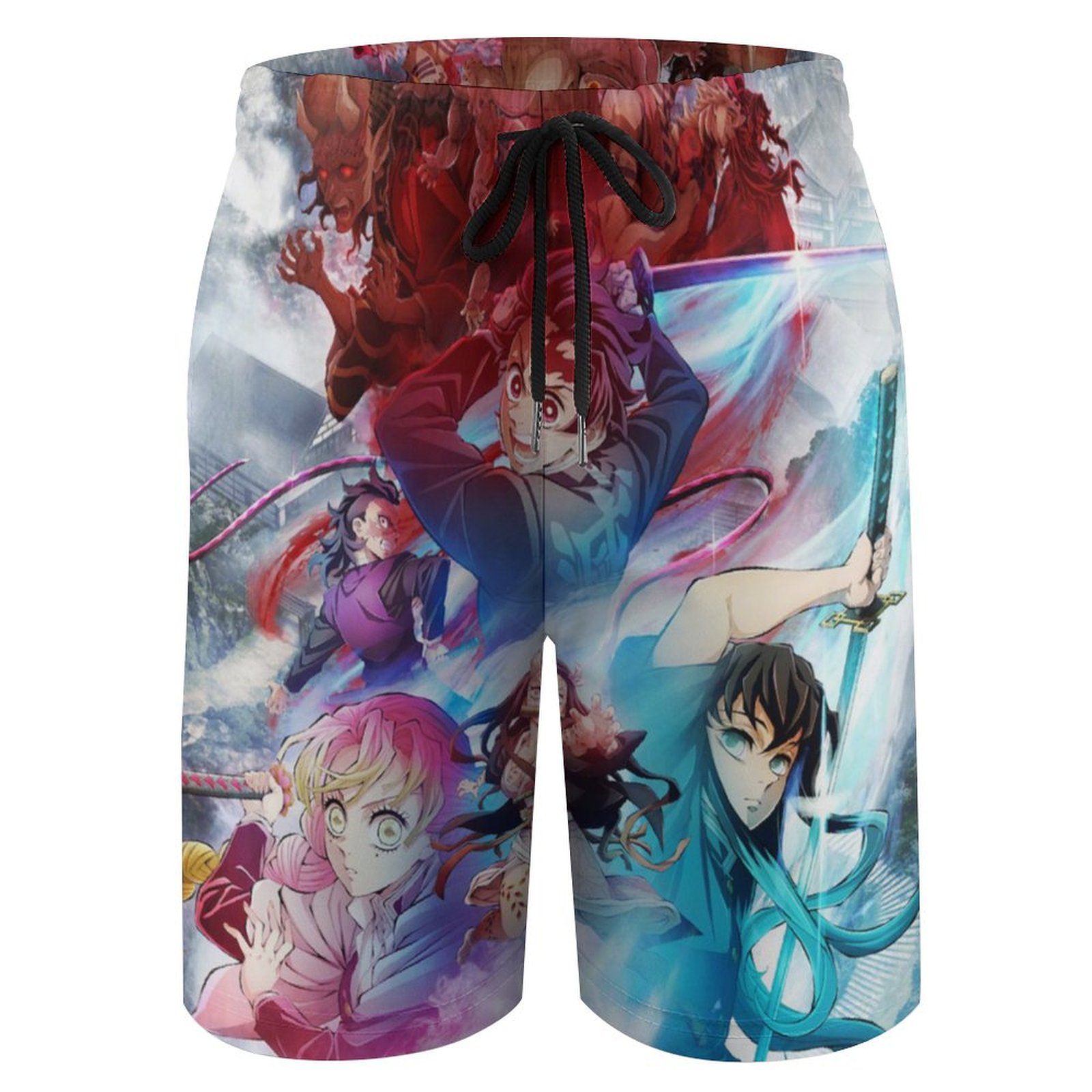 Anime Demon Slayer Kimetsu No Yaiba Boys Swim Trunks Big Kids Bathing ...